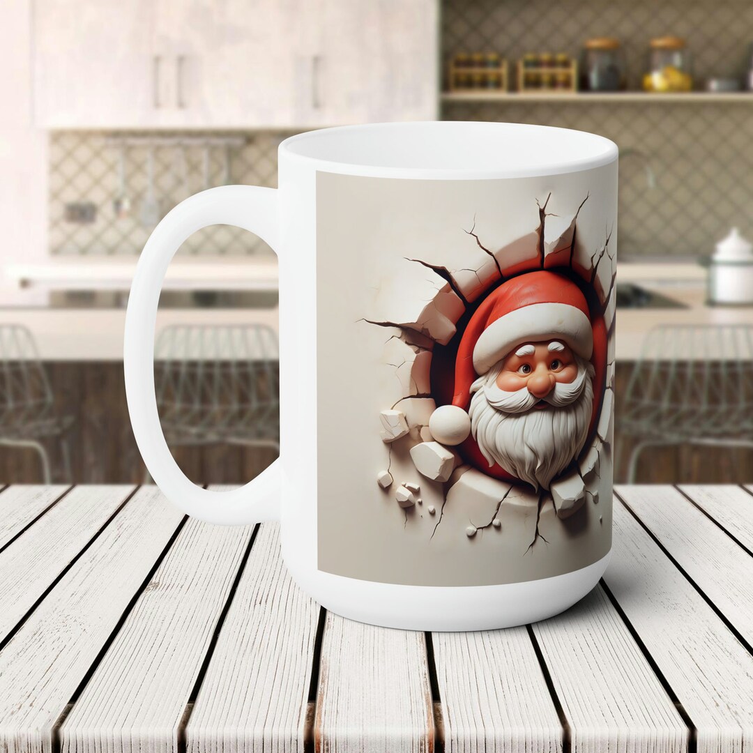 Santa Steps Out for a Coffee Break. - Etsy