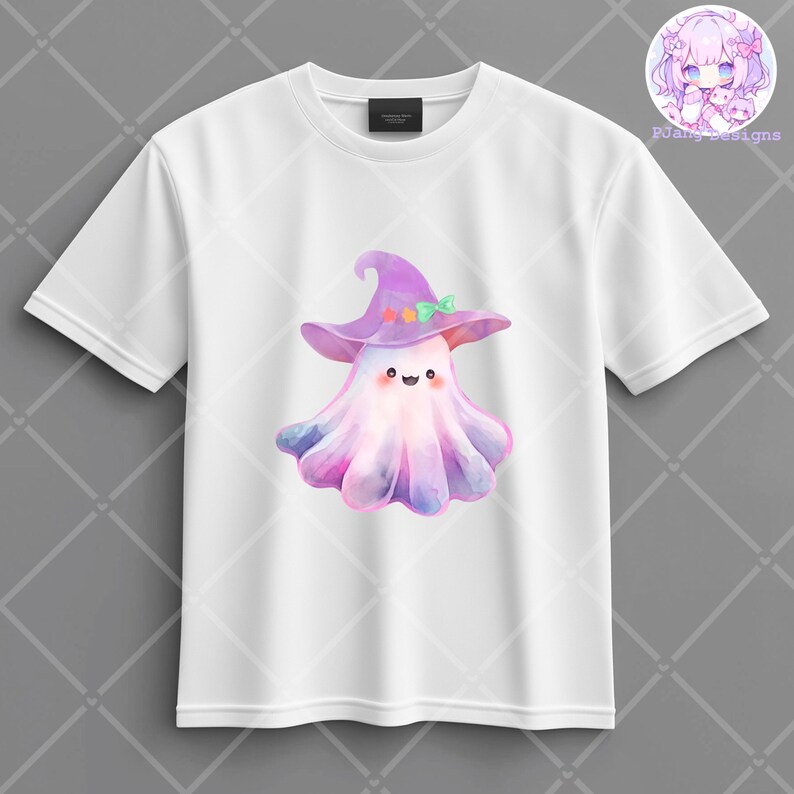 Cute Halloween Watercolor Clipart, Ghosts, Pumpkins, and Witches - Etsy