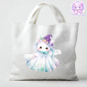 Cute Halloween Watercolor Clipart, Ghosts, Pumpkins, and Witches - Etsy