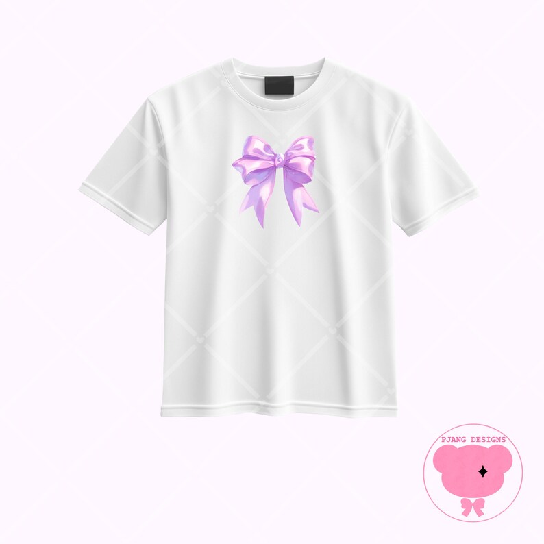 12 Cute Purple Ribbon Bows Clipart Set Digital PNG Download for Crafts ...