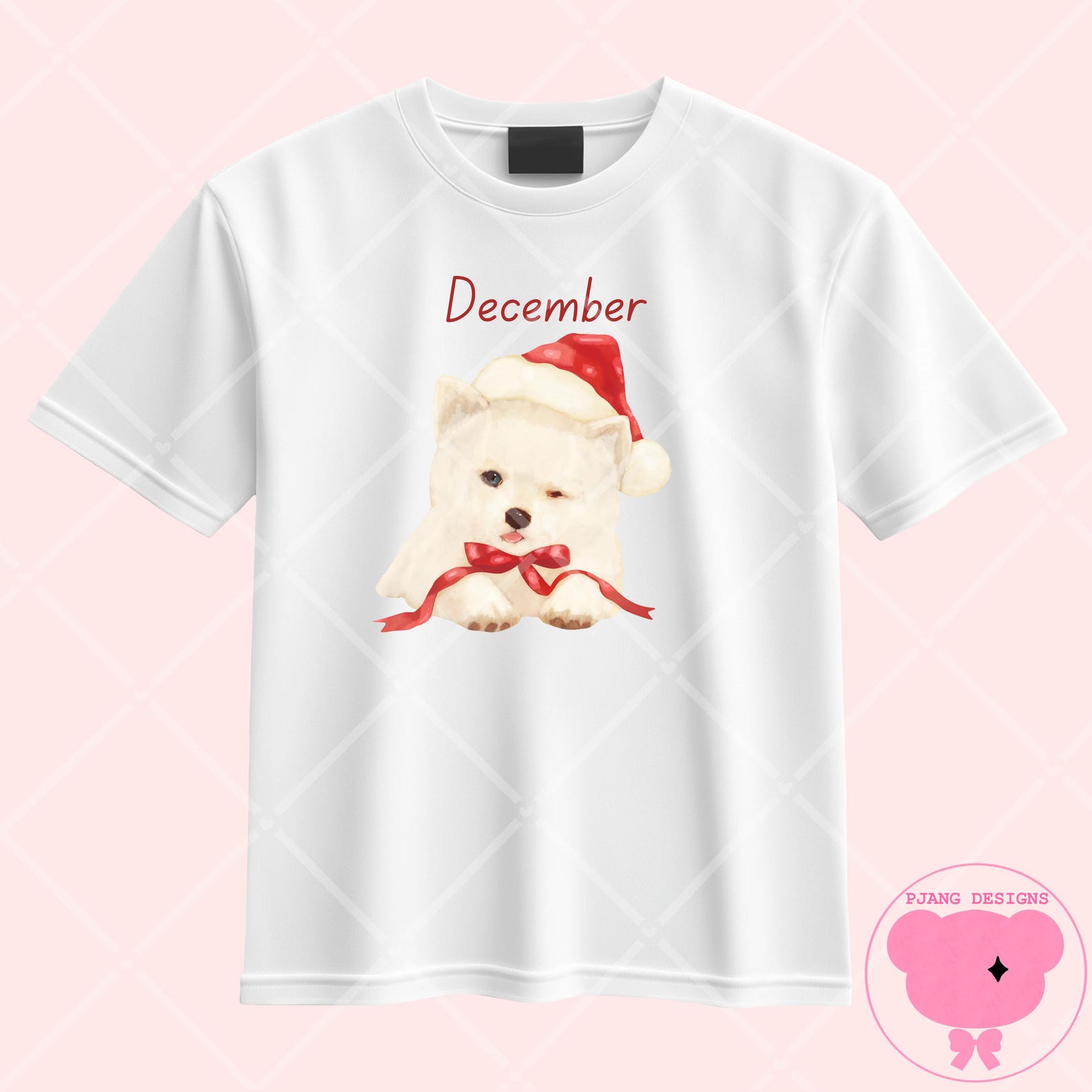 Watercolor Christmas Puppy Clipart Cute Santa Puppy Illustrations ...