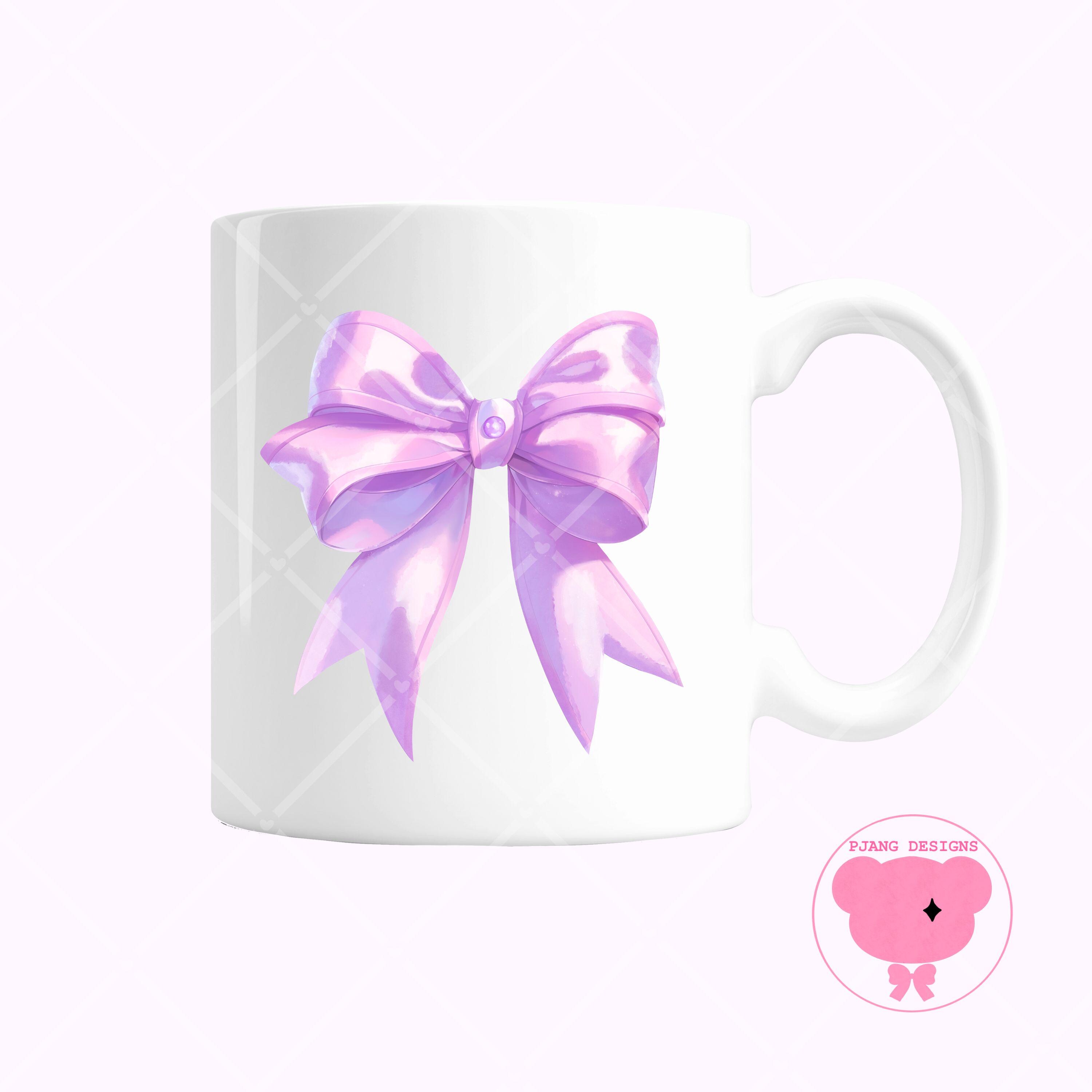 12 Cute Purple Ribbon Bows Clipart Set - Digital PNG Download for ...