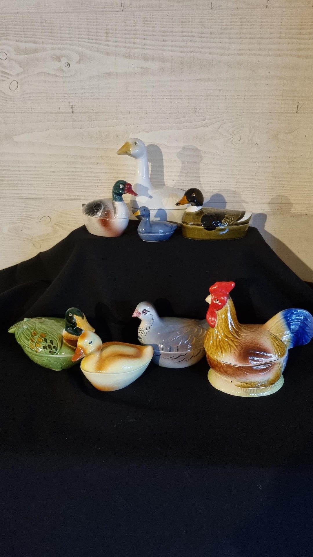 Caugant Terrines Duck, Partridge, Rooster, Goose, Duckling, Turkey, Old ...