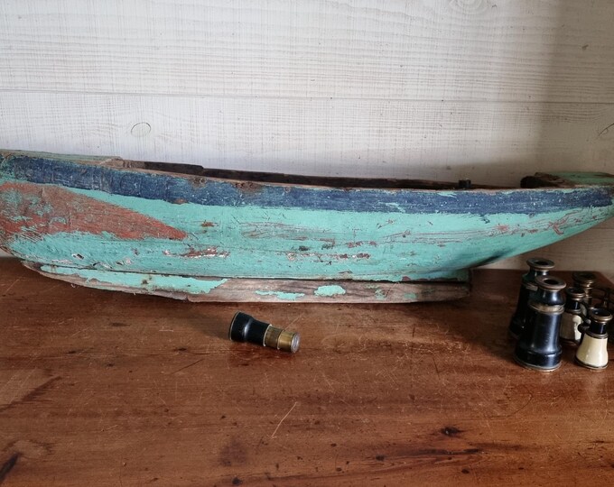 Very Old Boat Hull, Antique Wooden Model, Sailboat or Ship With Patina ...