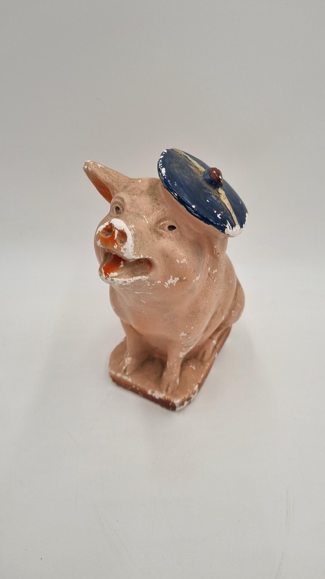 Old Piggy Bank to Break, Plaster Pig, Early 20th Century, French Flea ...