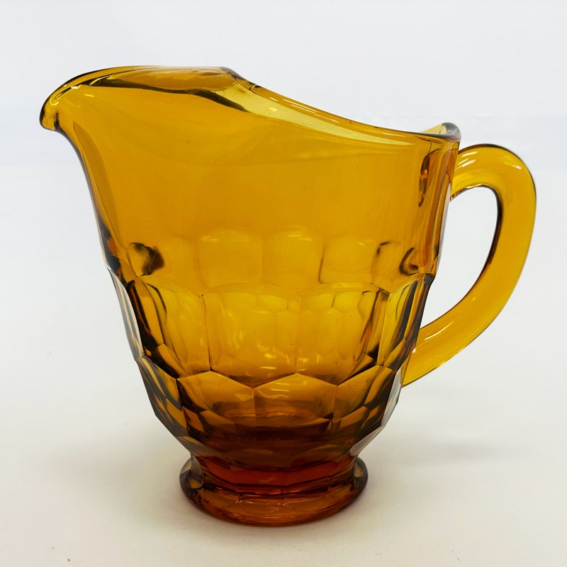 Retro Glass Pitcher - Etsy