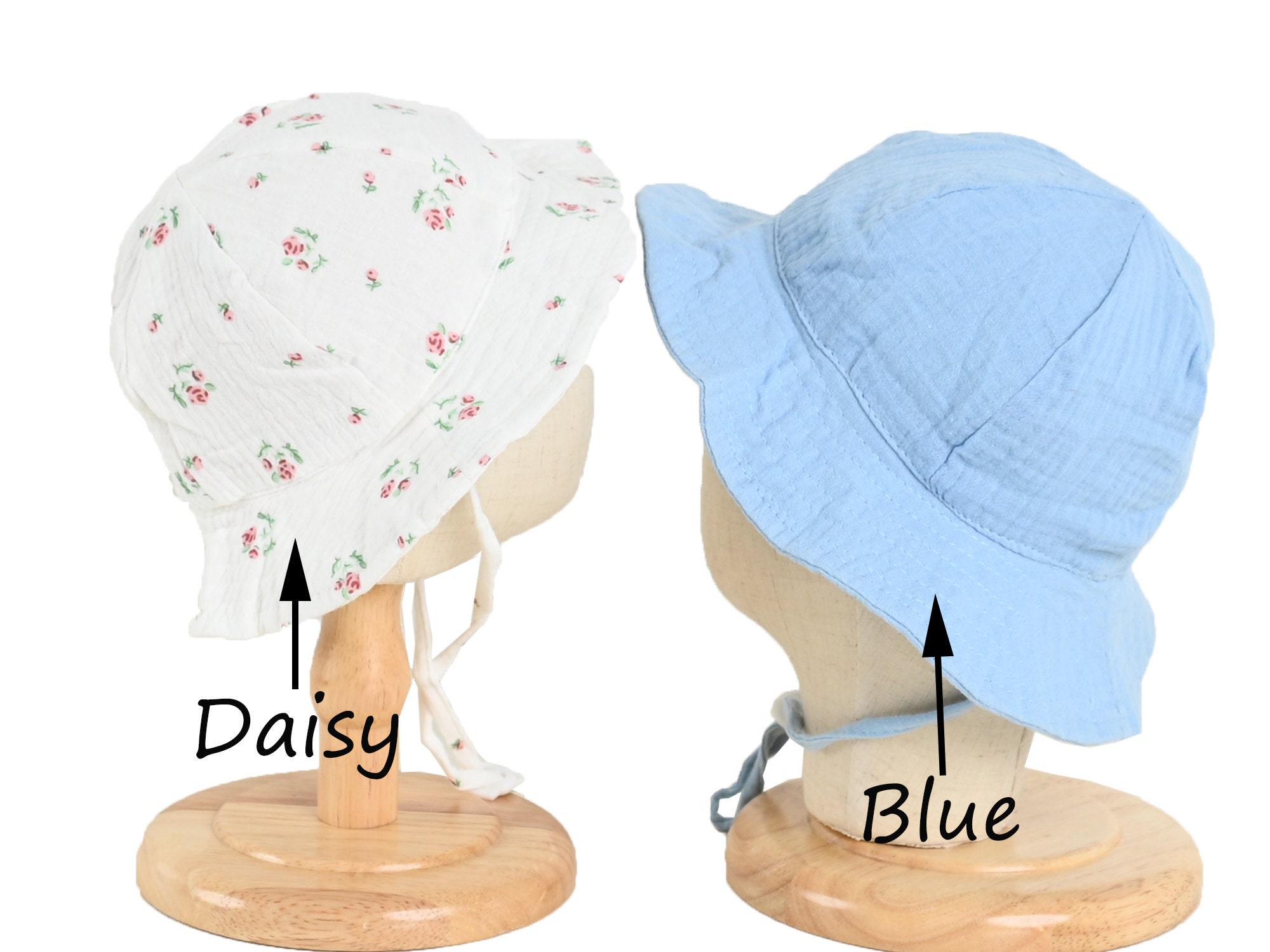 SUN HATS for BABY Girl, Infant Play Hats Cotton Sun Hat, Muslin Summer ...