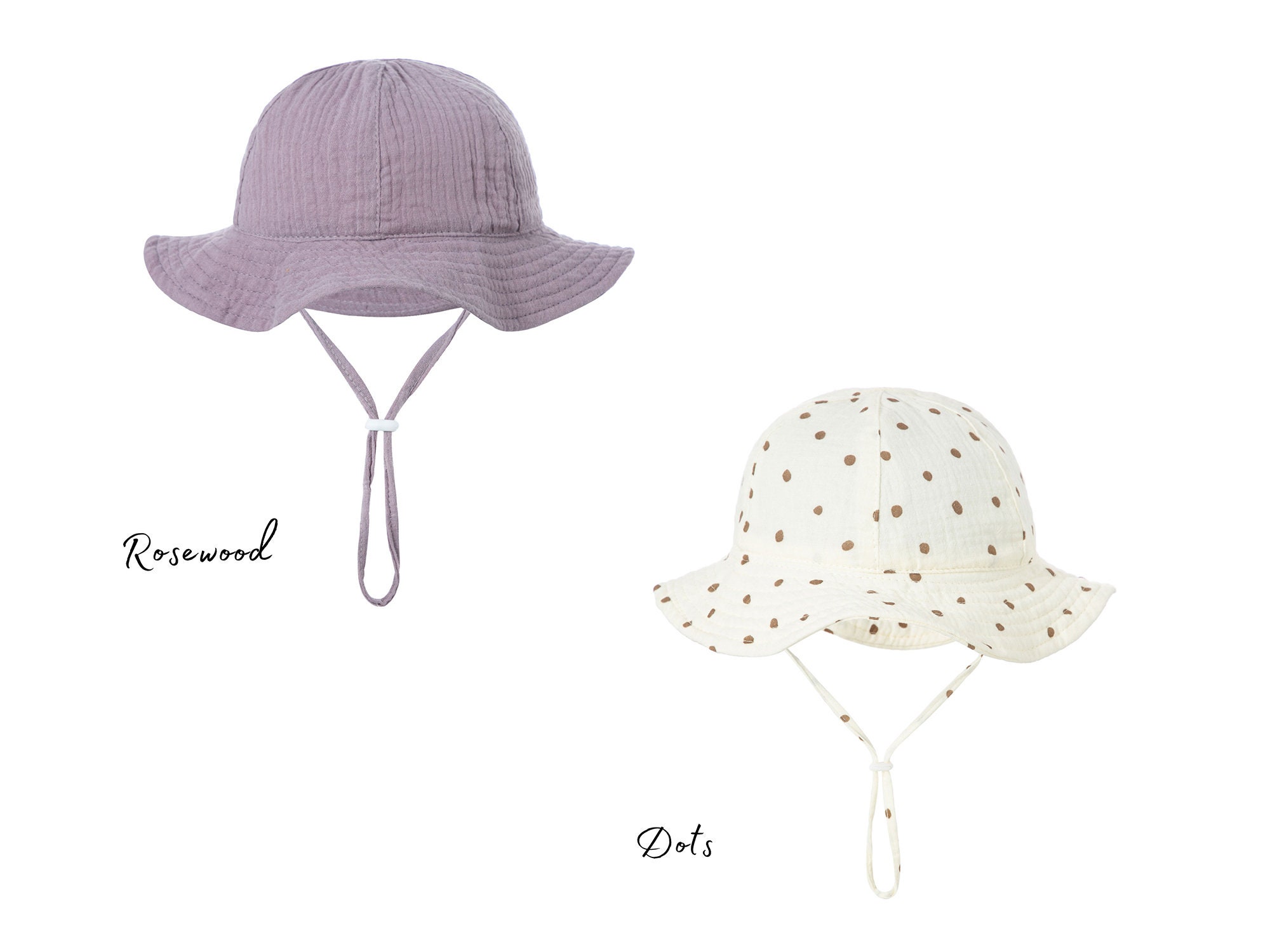SUN HATS for BABY Girl, Infant Play Hats Cotton Sun Hat, Muslin Summer ...