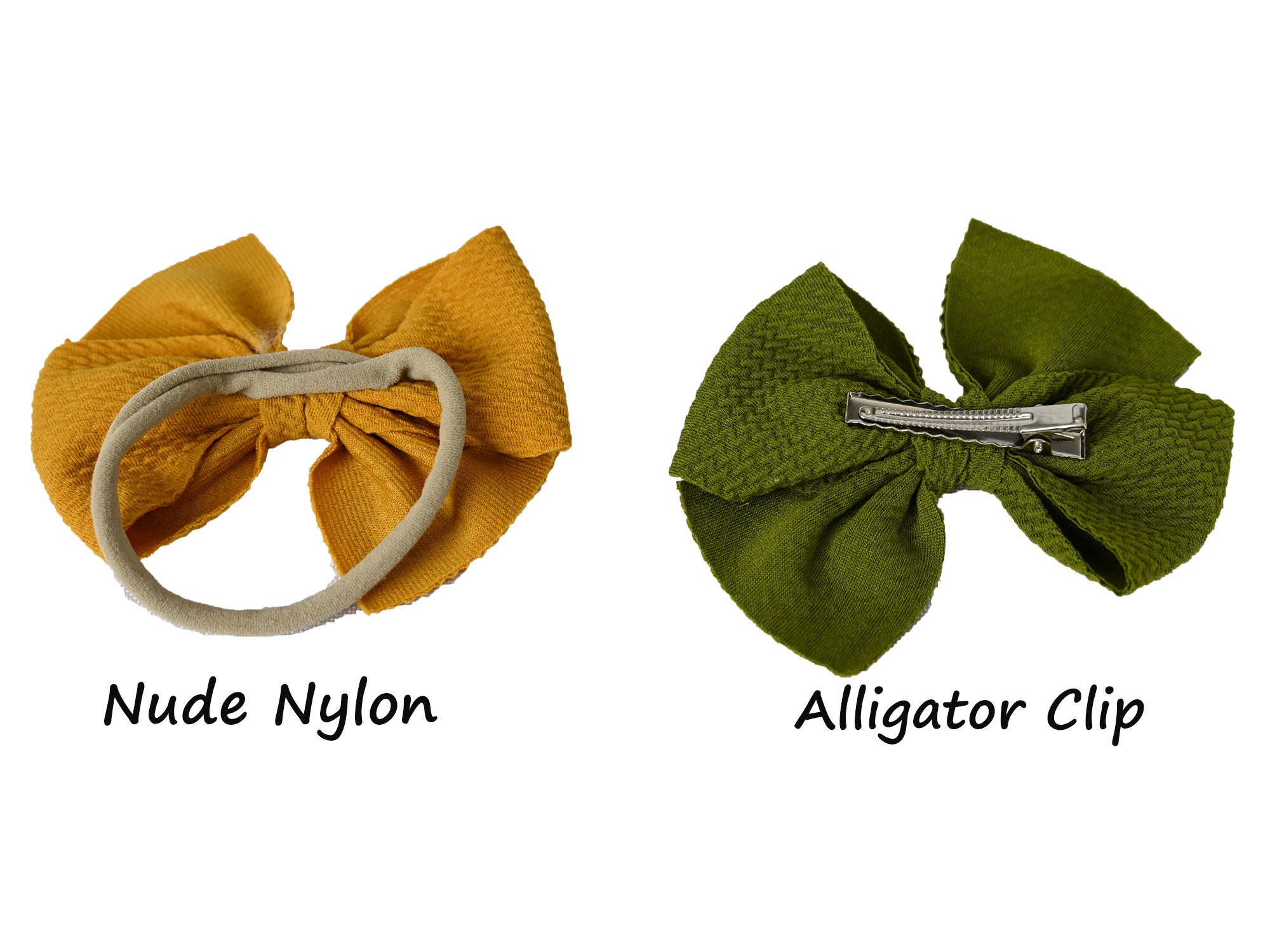 NEUTRAL COLORS PIGGIES Bows, 4.5 " Bow Sets, Clip Bows Sets, Stand up ...
