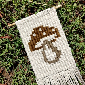 Macrame Mushroom Wall Hanging Art - Etsy
