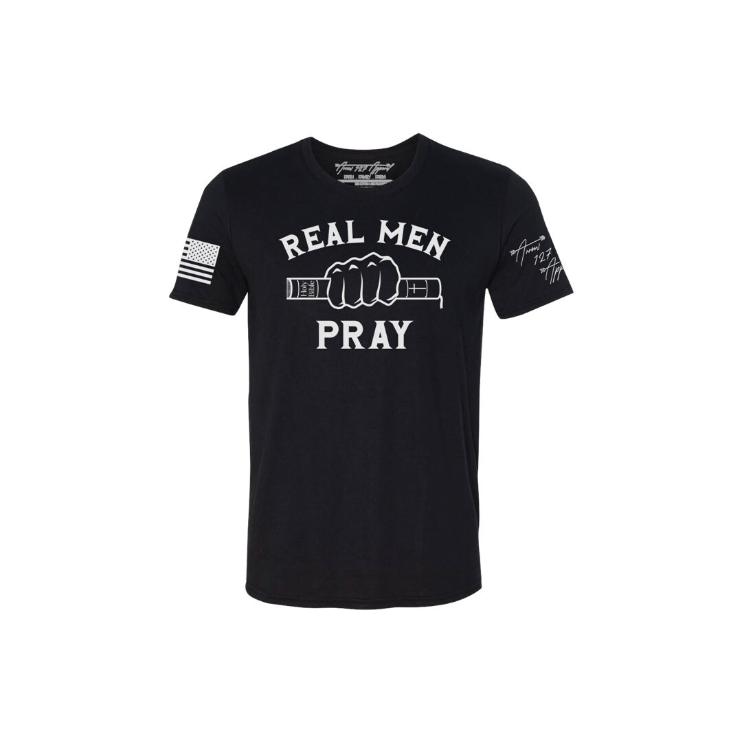 Real Men Pray Tee - Etsy