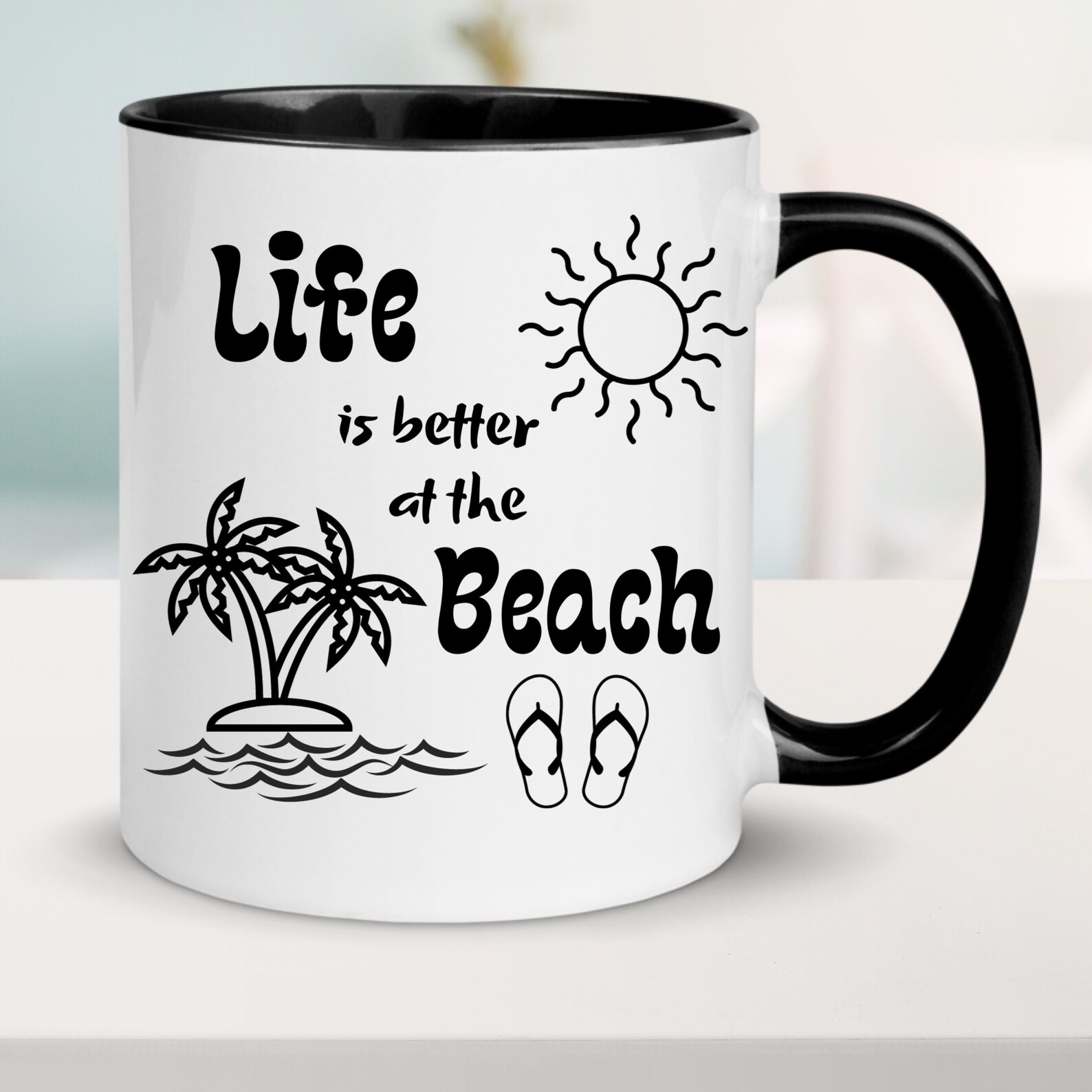 Life is Better at the Beach Mug, Beach Life Mug, Beach Lover Mug, Beach ...