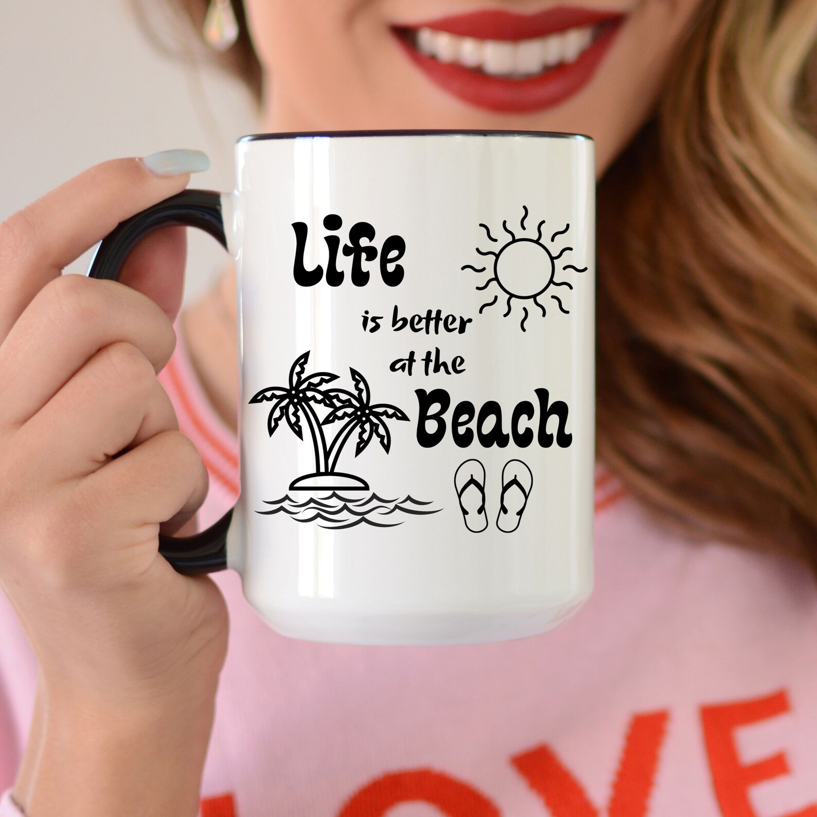 Life is Better at the Beach Mug, Beach Life Mug, Beach Lover Mug, Beach ...