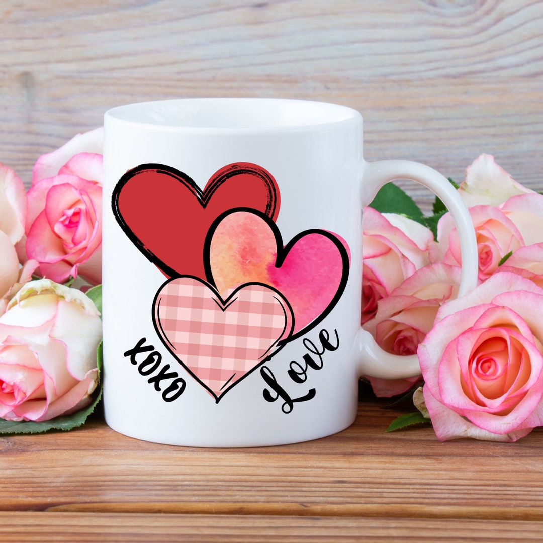 Valentine's Day XOXO Mug, XOXO Mug, XOXO Cup, Valentine's Day Coffee ...