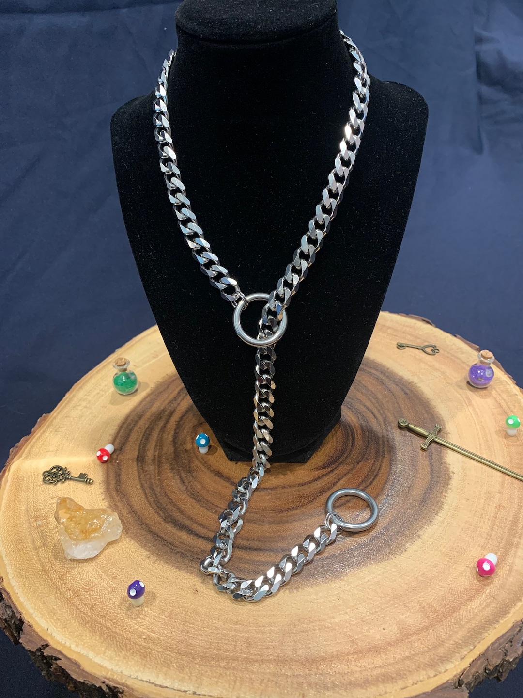 Stainless Steel O-ring Slip Chain Necklace - Etsy