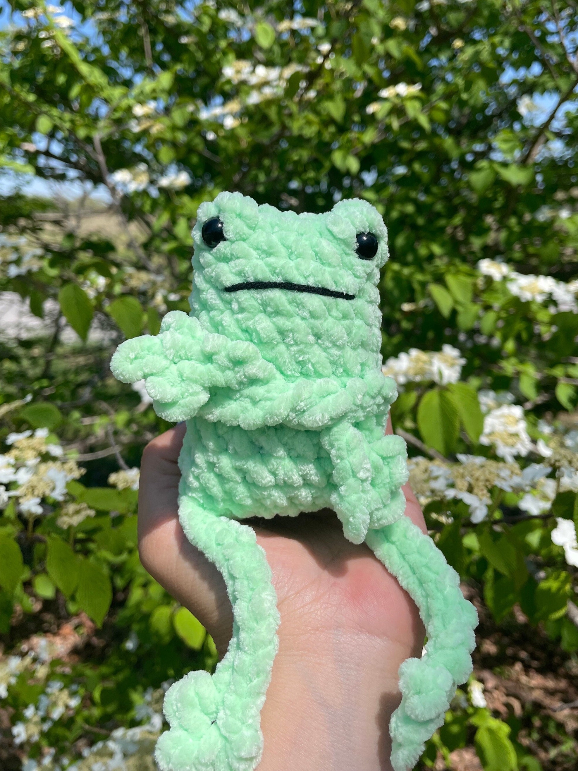 Leggy Froggy Stuffed Animal Cute Plushie Amigurumi - Etsy