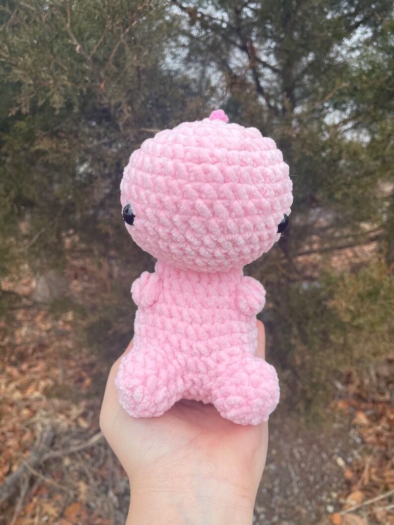 Pink T-rex Dinosaur Plushie Cute Amigurumi - Etsy