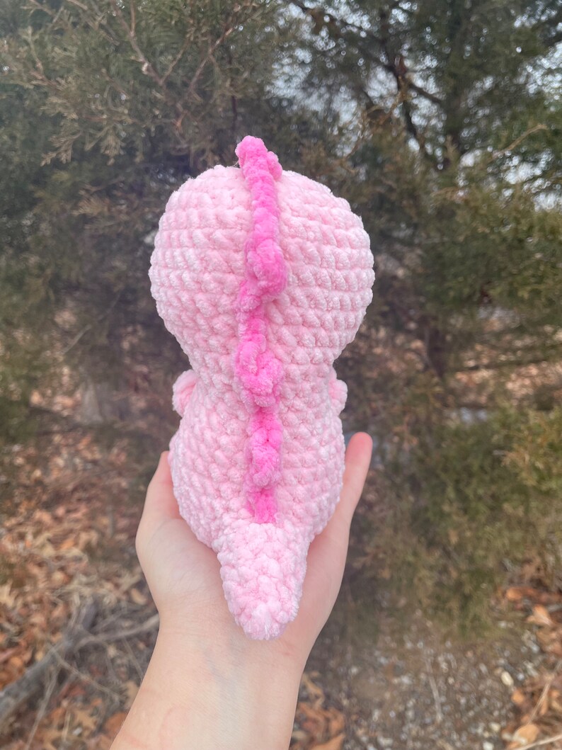 Pink T-rex Dinosaur Plushie Cute Amigurumi - Etsy