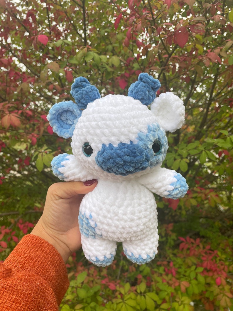 Blueberry Cow Stuffed Animal Cute Plushie Amigurumi - Etsy