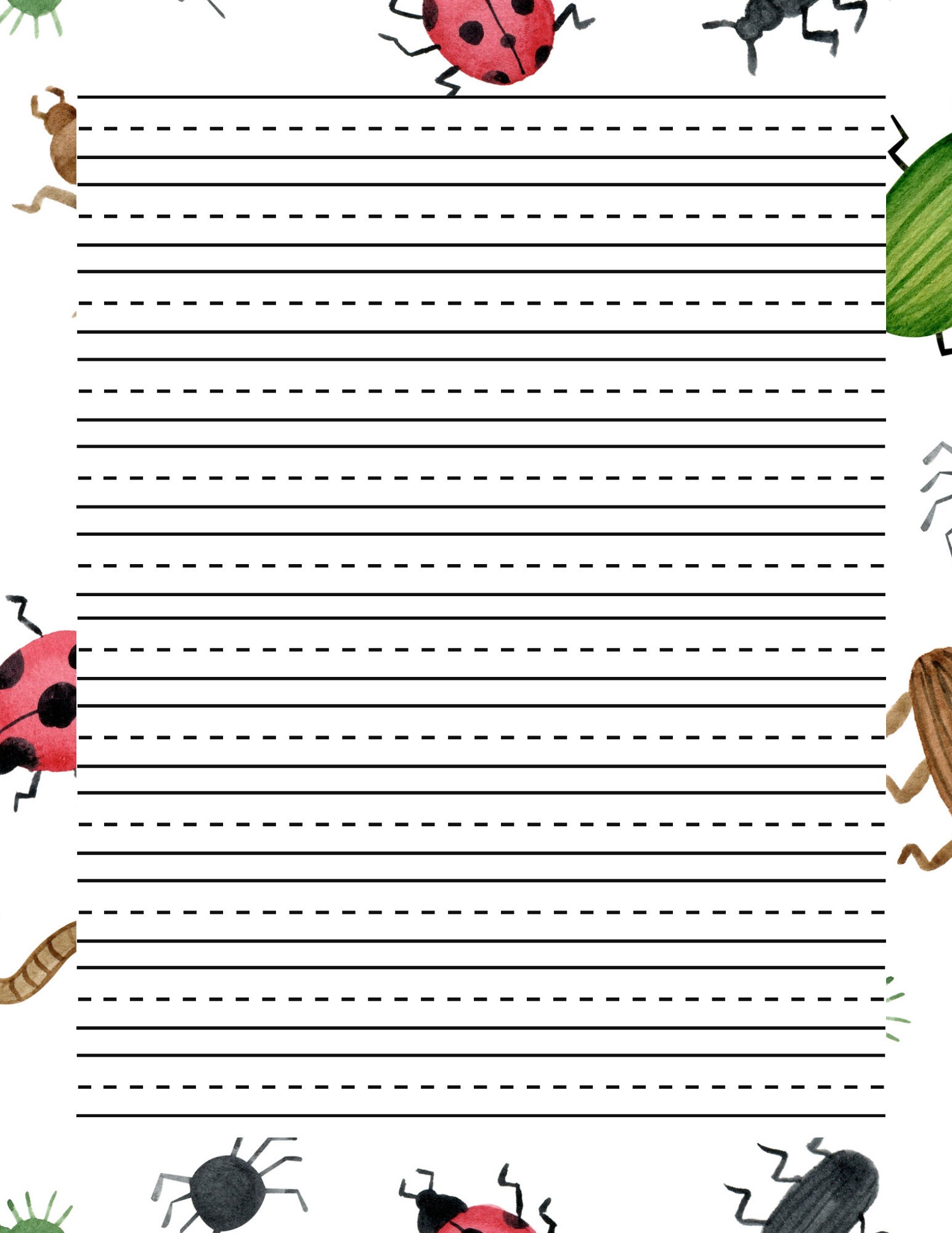 Kids Bug Journal Template - Etsy