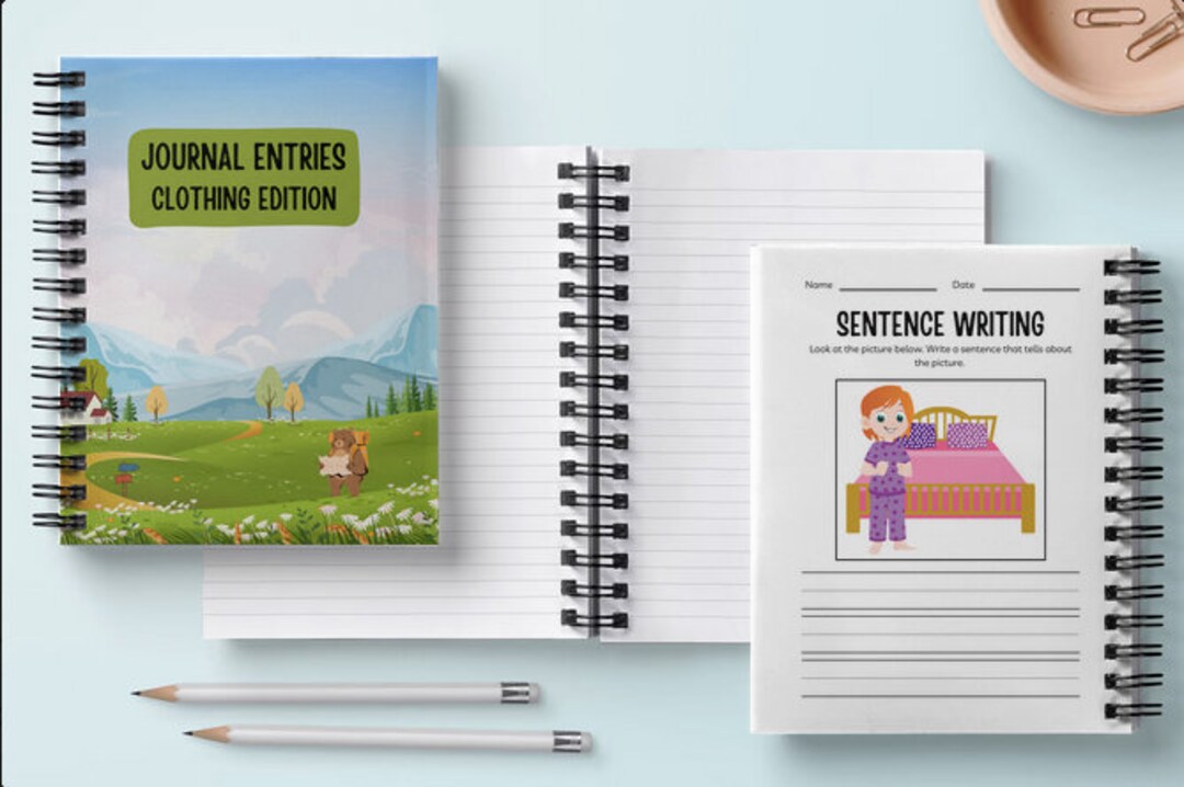 Kids Journal Entries Template (clothing Edition) - Etsy