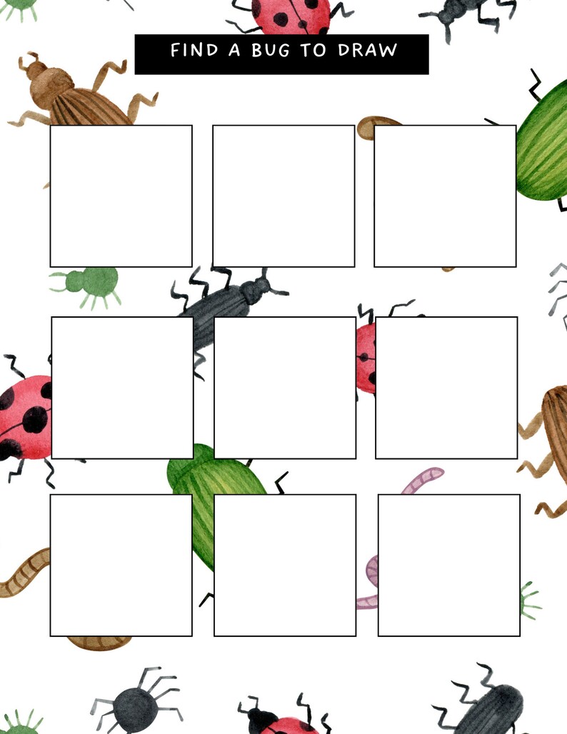 Kids Bug Journal Template - Etsy