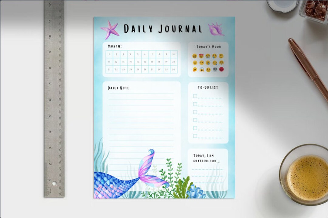 Kids Daily Journal Templates - Etsy