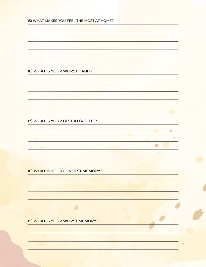 118 Journal Prompts Template - Etsy