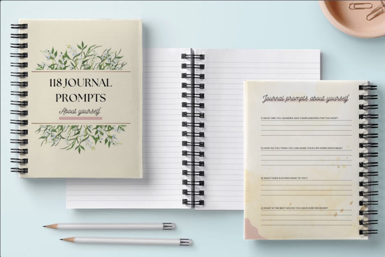 118 Journal Prompts Template - Etsy