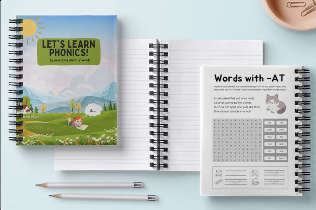 Phonics Workbook Template - Etsy