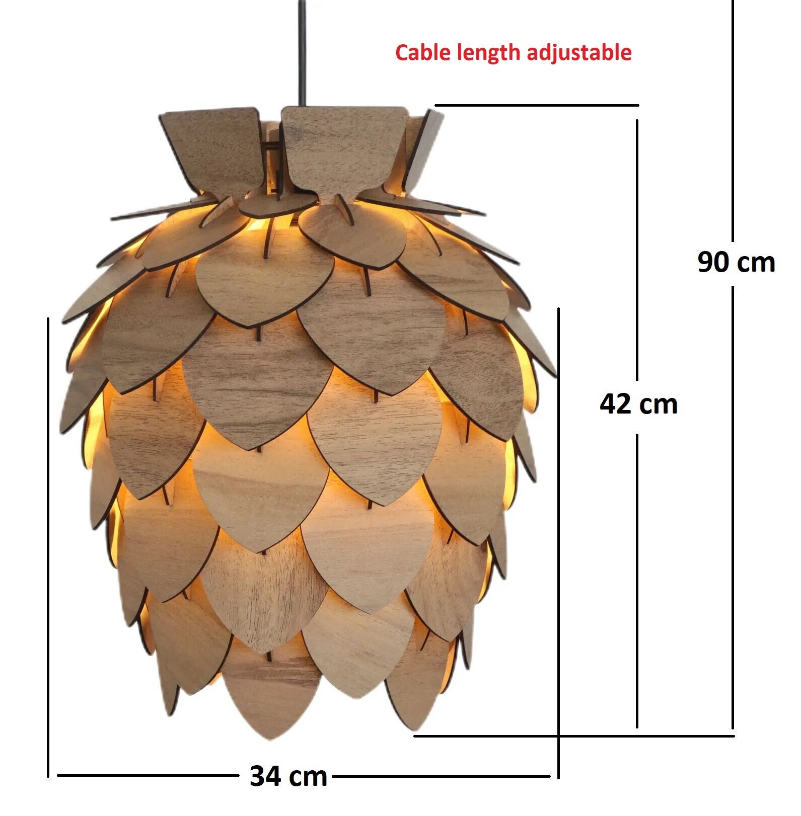 Pine Cone Chandelier Rustic Pinecone Pendant Light Natural Pine Cone ...