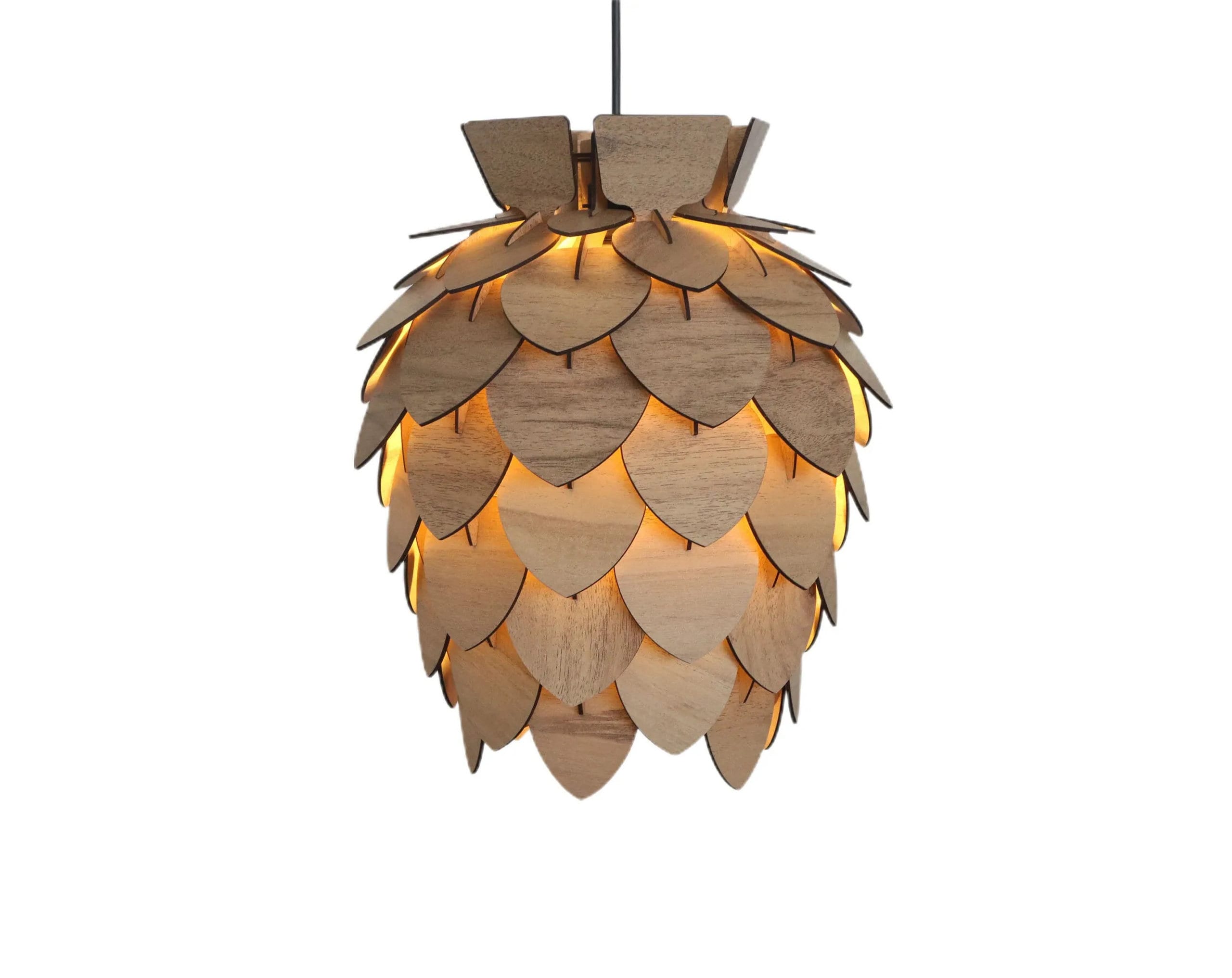 Pine Cone Chandelier Rustic Pinecone Pendant Light Natural Pine Cone Hanging Lamp Woodland Cone ...