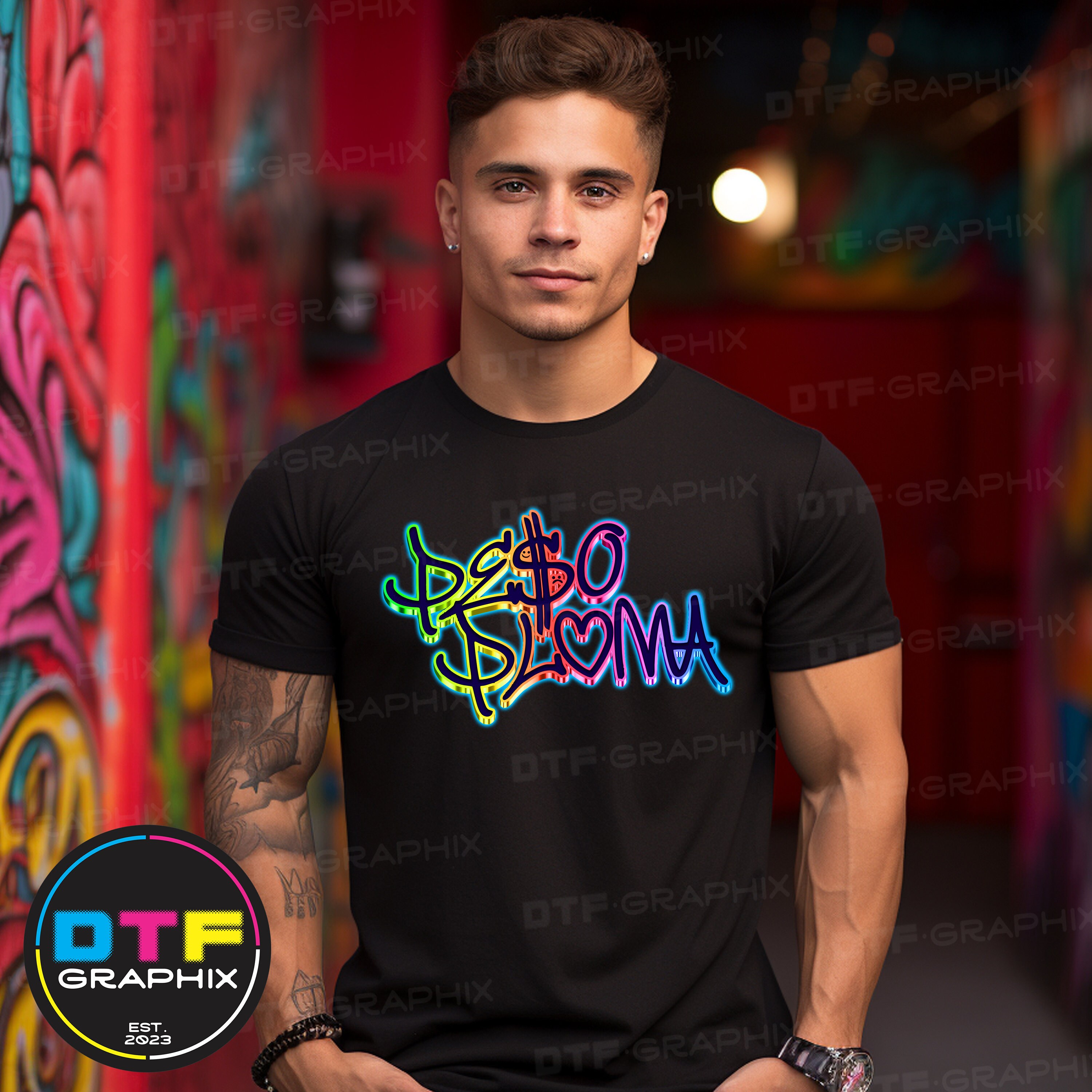 Peso Pluma 3D Logo: Digital Artwork (PNG) for DTF Printing and ...