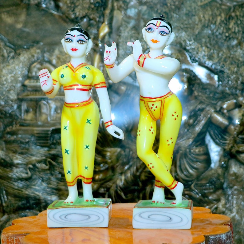 Radha Krishna Statue/murti/figurine/idol.cultured Marble Krishn Radha ...