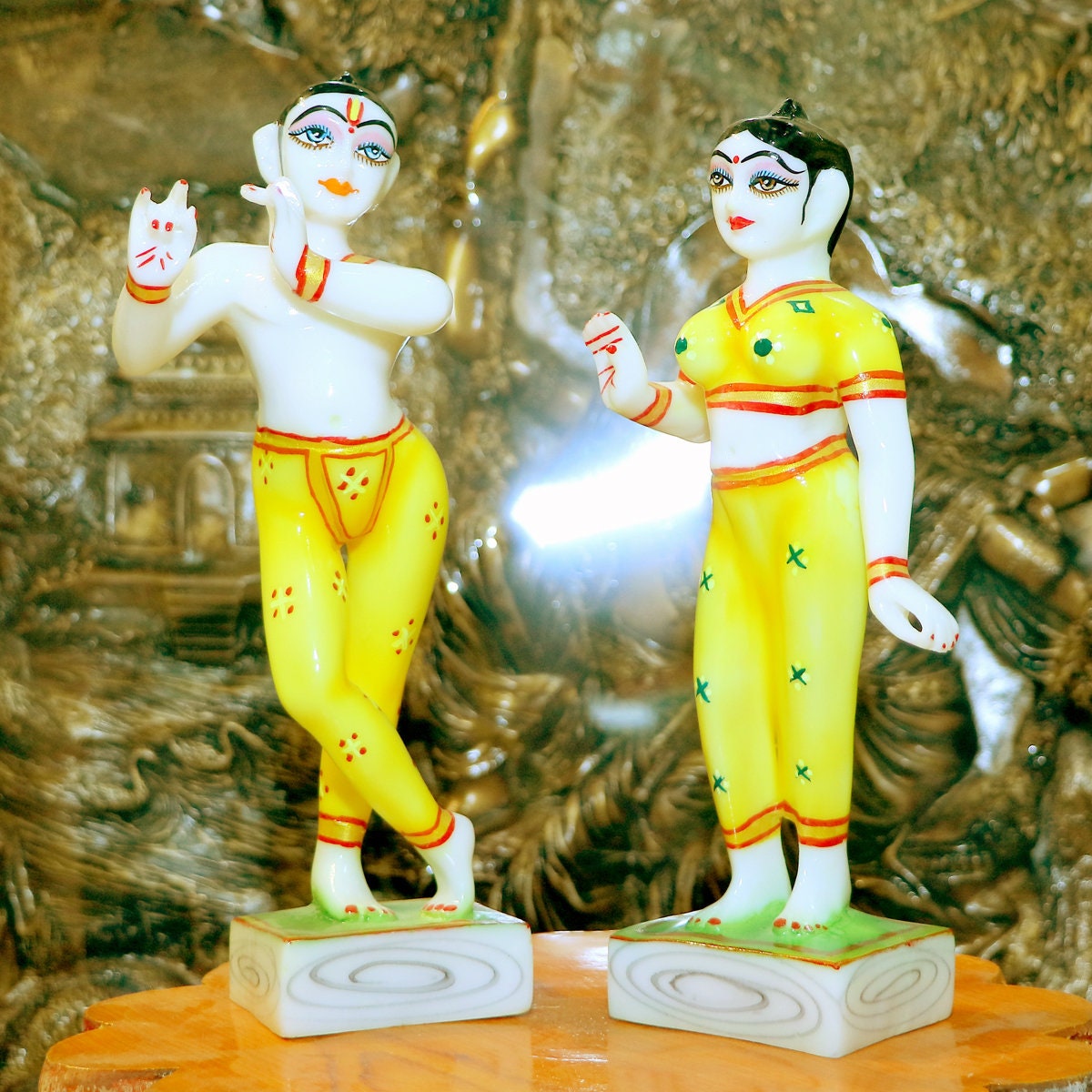 Radha Krishna Statue/murti/figurine/idol.cultured Marble Krishn Radha ...