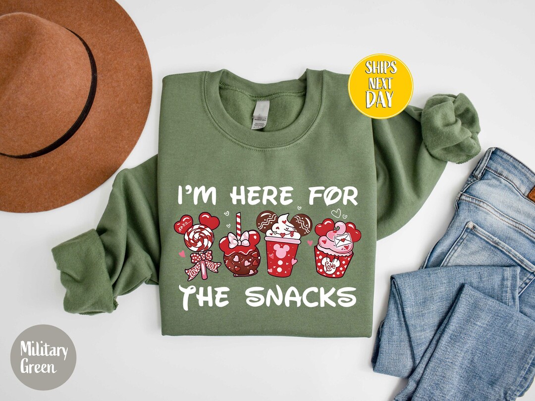 Mouse Trip Snacks Sweatshirt, Im Here for the Rides Sweatshirt, Im Here ...