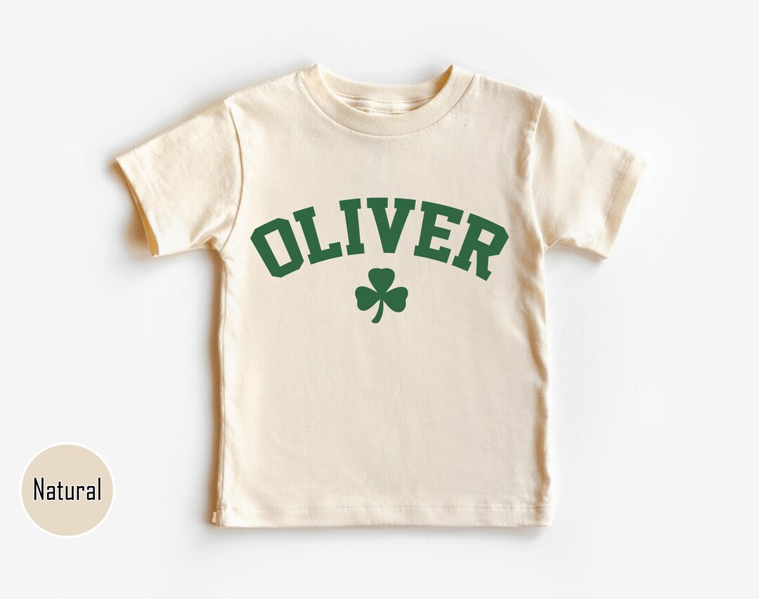 Personalized Shamrock Names T-shirt, Personalized St Patrick's Day Kids ...