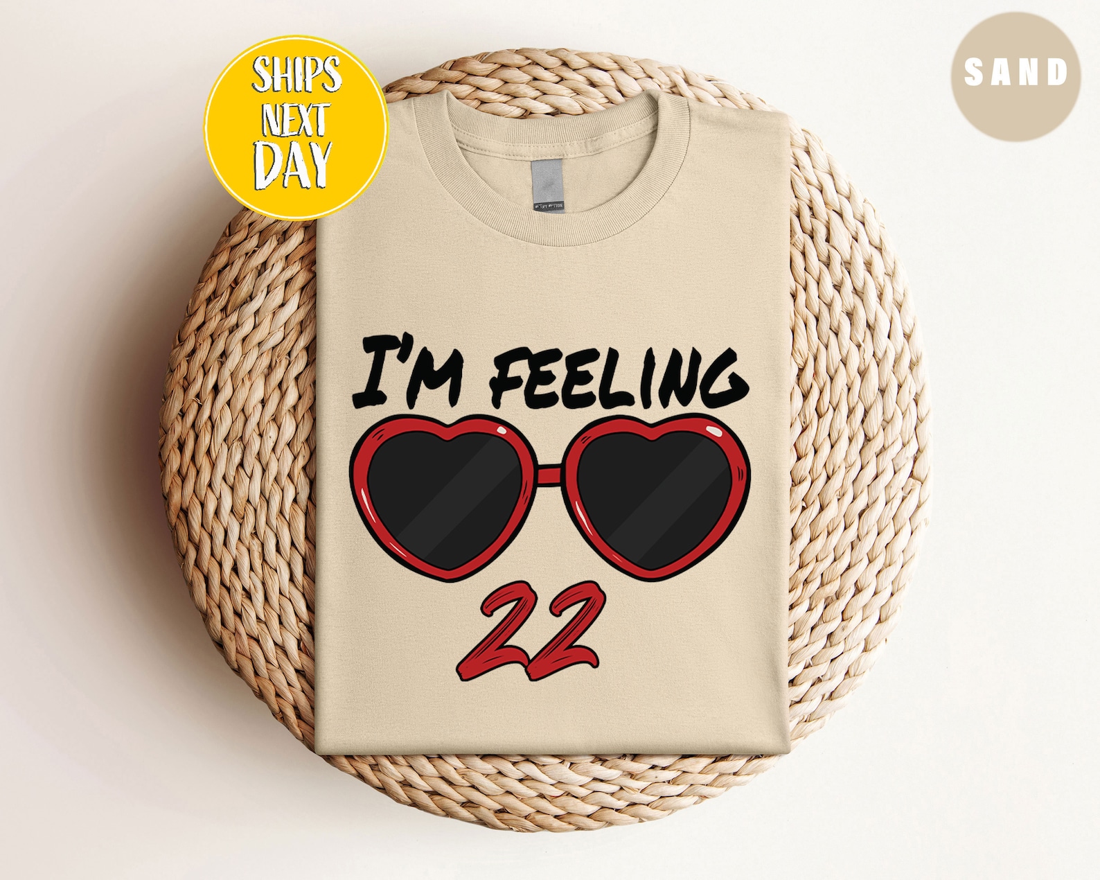 I'm Feeling 22 Birthday T Shirt, Custom Birthday Shirt, Birthday ...