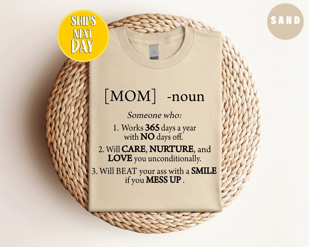 Mother Noun T-shirt, Mother Definition Shirt, Mother’s Day Tshirt ...