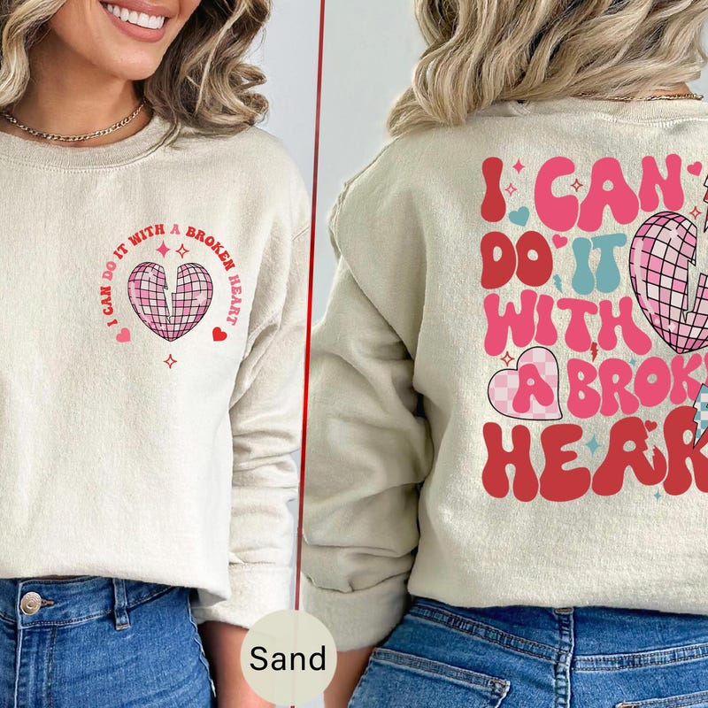 Broken Heart Hoodies - Etsy