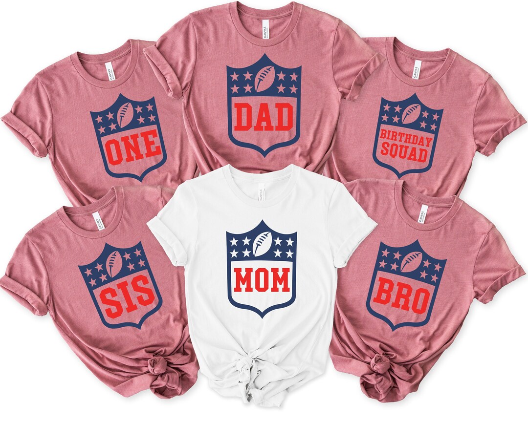 Custom Football Family Shirts, Football First Birthday Party Shirt ...