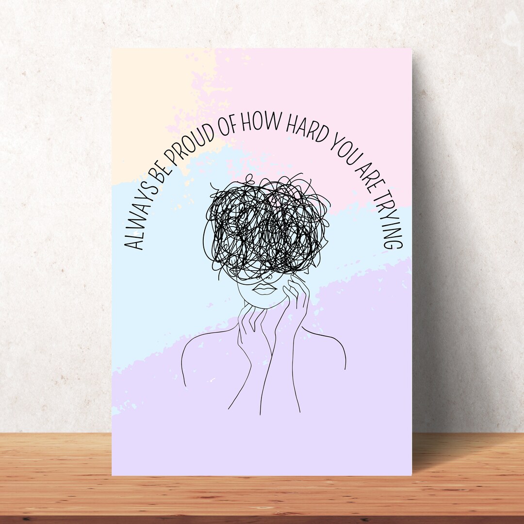 Wall Poster With Positive Message. Good to Relieve Your - Etsy