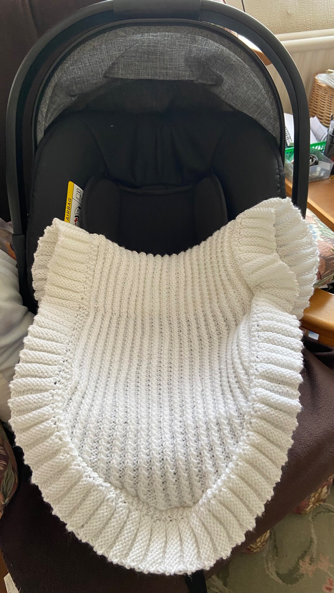 QUINN - Baby Car Seat Blanket – PDF Knitting Pattern - Etsy