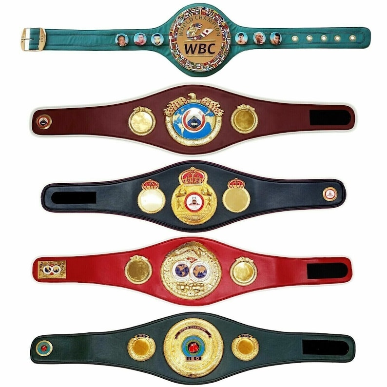 WBC, Ibf, Ibo, WBO, WBA Set of All Boxing Championship Title Belts ...