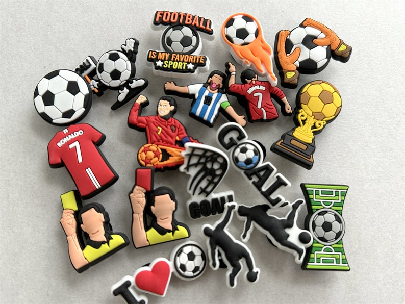 Soccer Croc Charms Kawaii Football Croc Charms Cute Shoe - Etsy