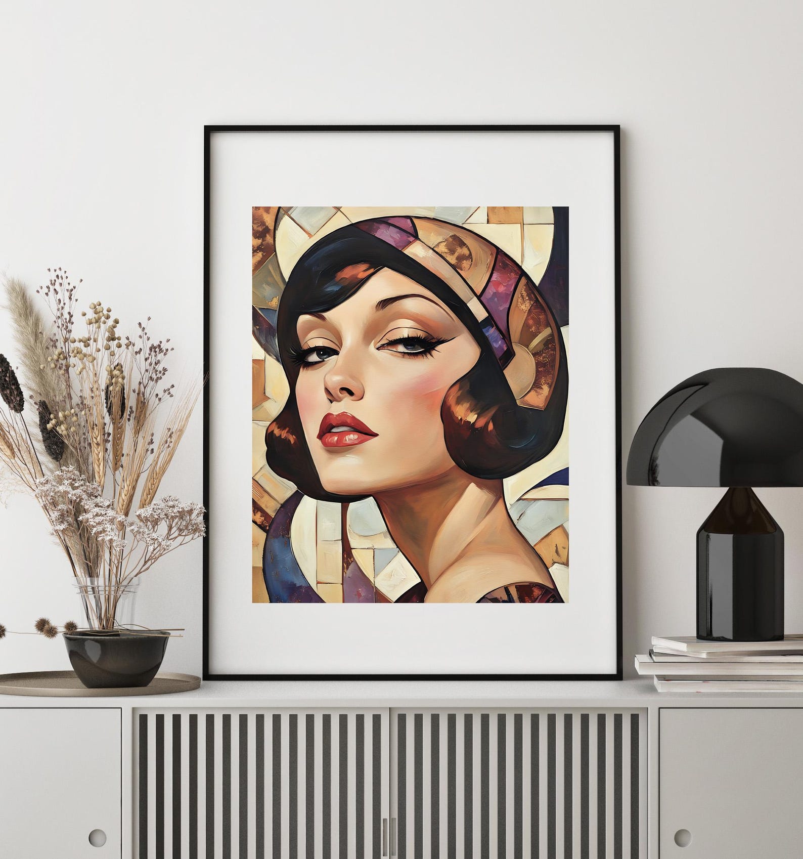 Art Deco Girl 5 Fine Art Print Art Deco Portrait 1920's Art Deco Fine ...