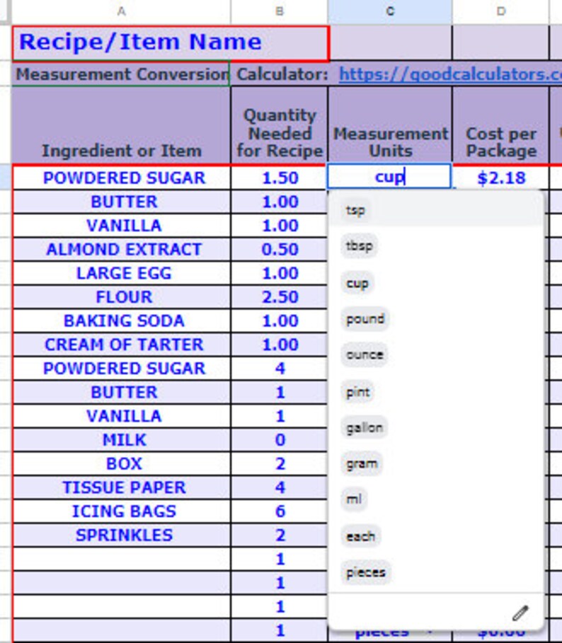 Super Easy Cooking Calculator - Etsy