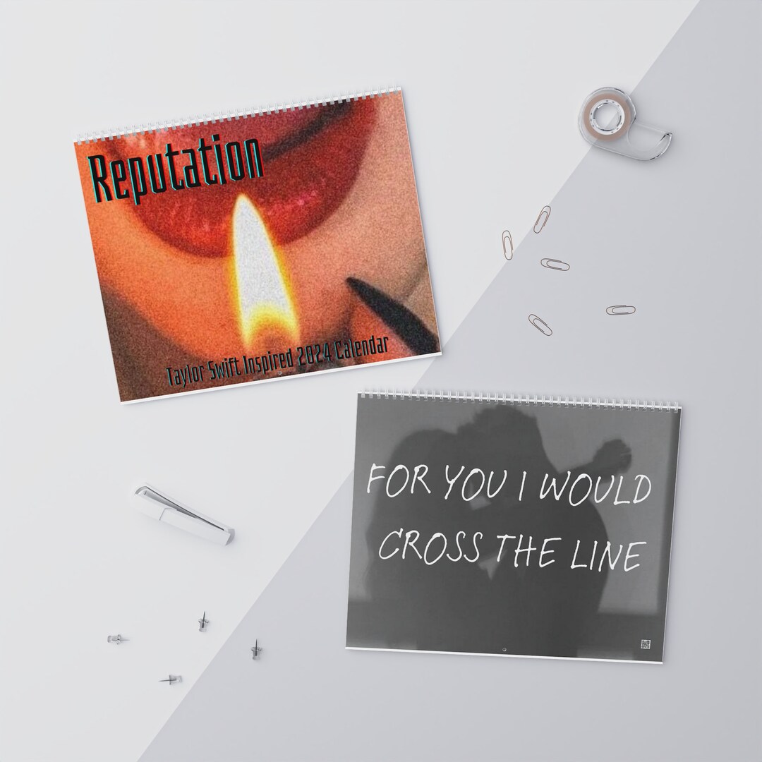 Taylor Swift's Reputation Lyric Inspired 2024 Calendar - Etsy