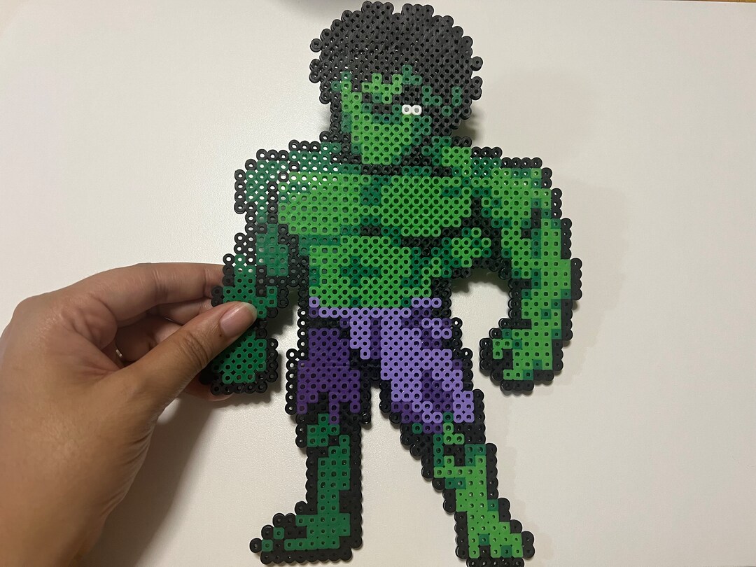 The Hulk Perler Bead Figure Bruce Banner Fusion Beads - Etsy