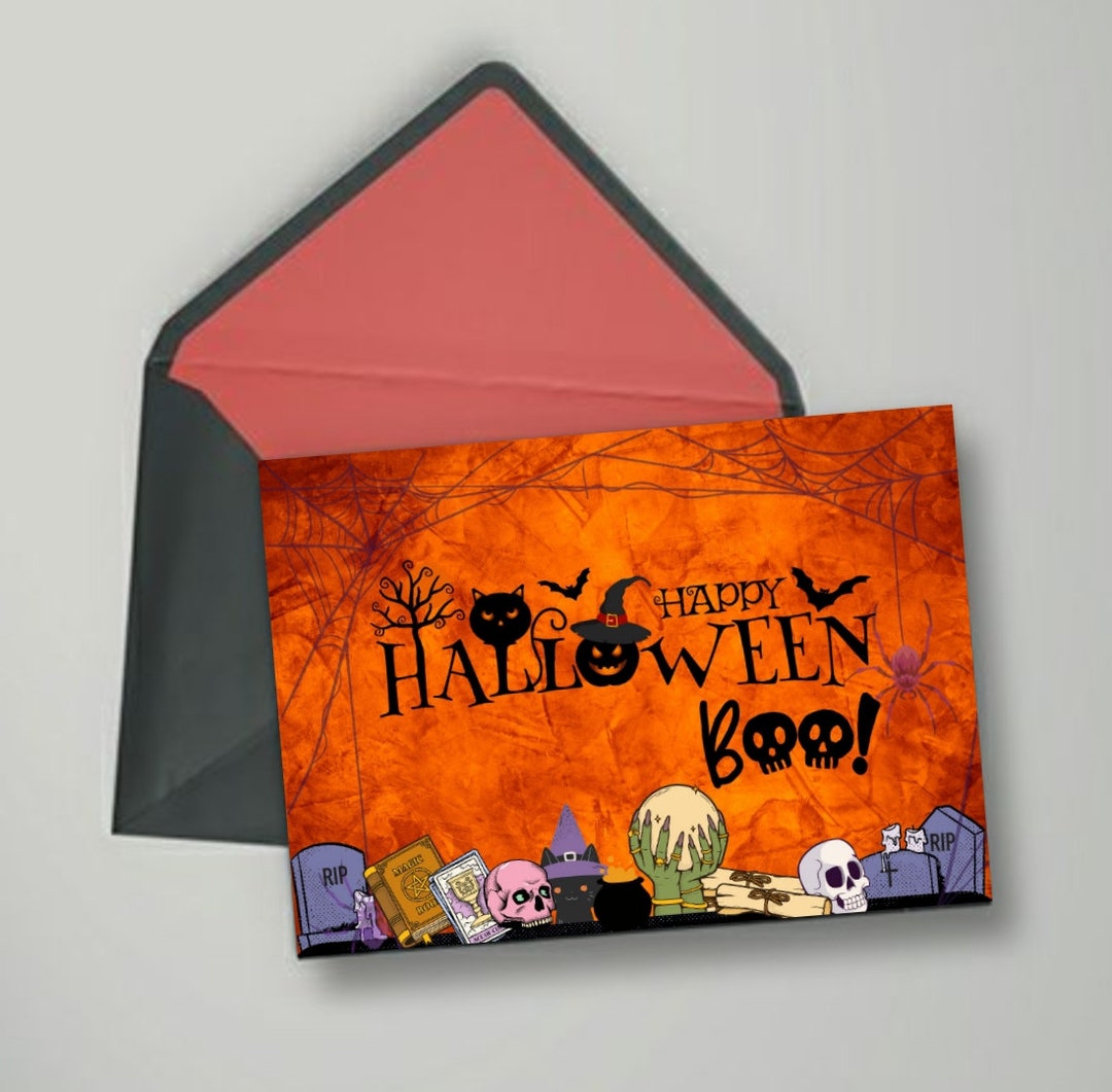 Printable Digital Halloween Party Invitation Cardhalloween Crazy ...